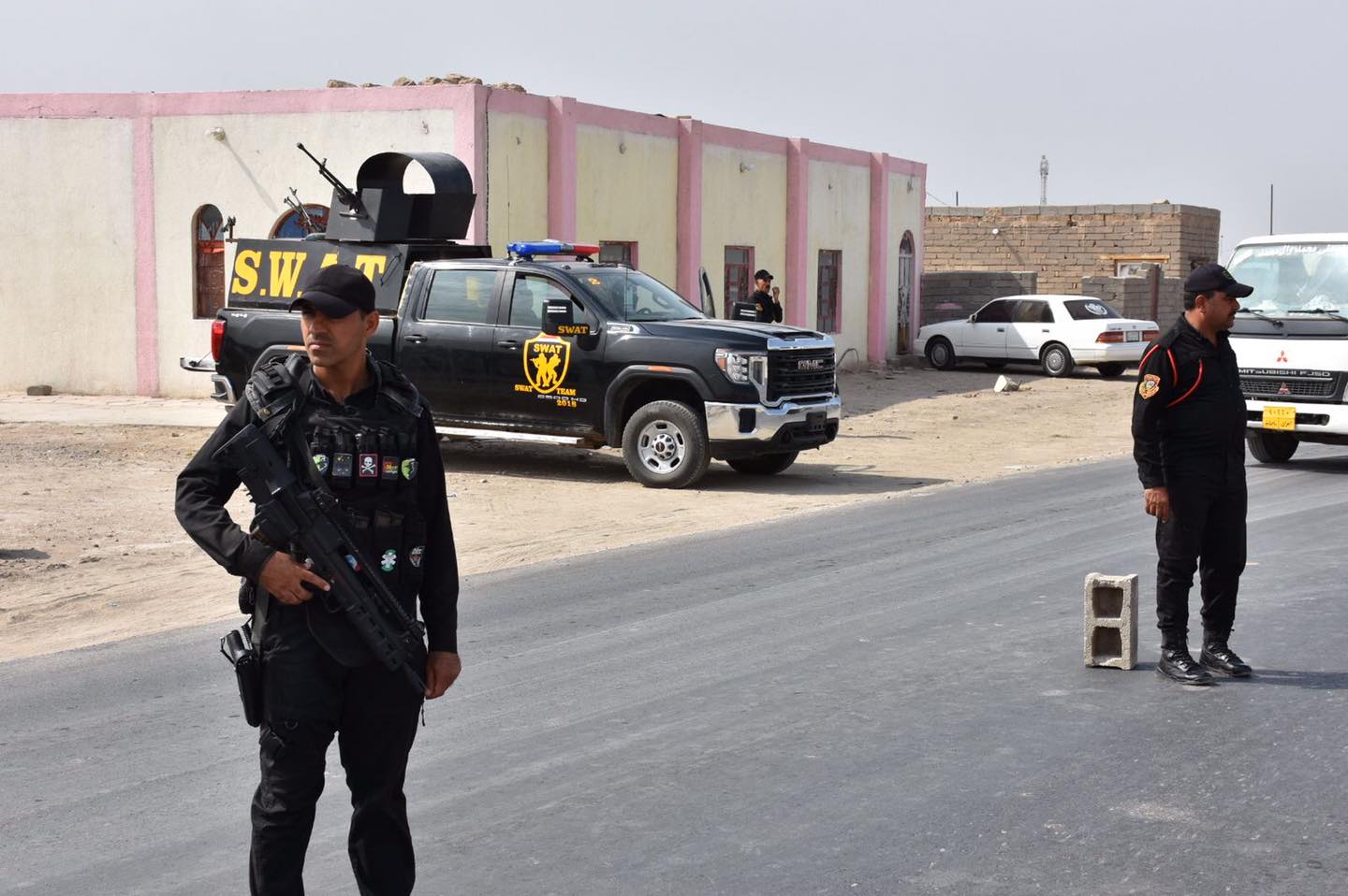 بالصور شرطة ذي قار تنفذ واجباً امنياً في قضاء الاصلاح شرق الناصرية